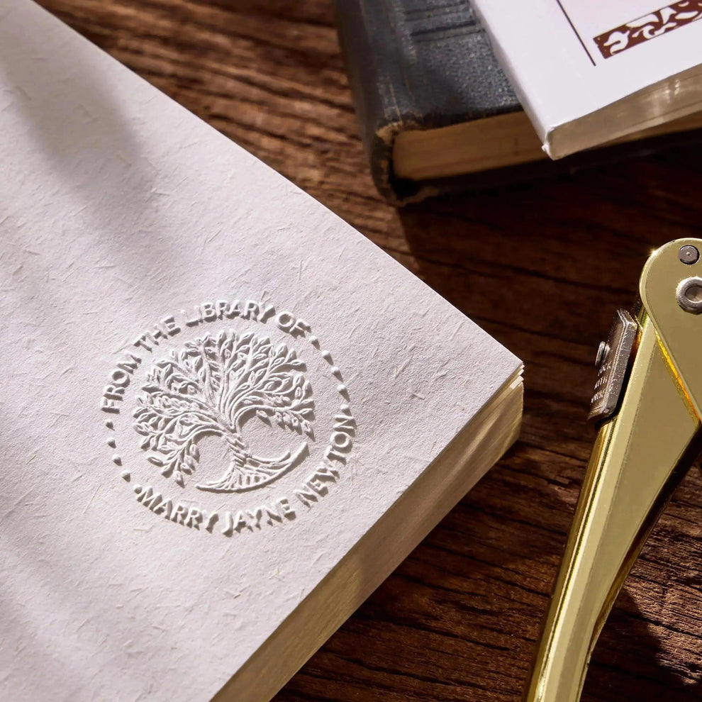 Custom Book Embosser – Personalized Library Seal Stamp | StampEmbosser ...